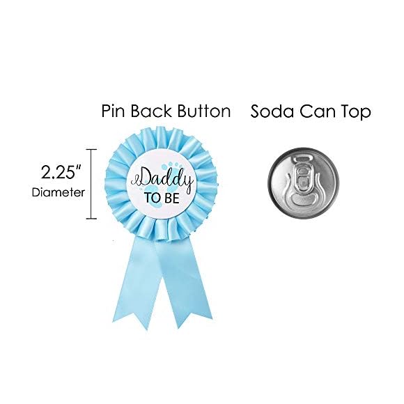 "Daddy to Be" Tinplate Badge Pin - Baby Shower Button New Dad Gifts ...