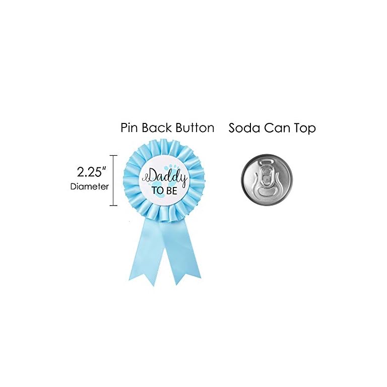 "Daddy to Be" Tinplate Badge Pin - Baby Shower Button New Dad Gifts ...