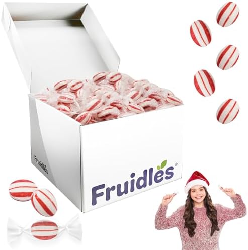 Amazon.com : Peppermint Hard Candy Balls Rounds, Individually Wrapped ...