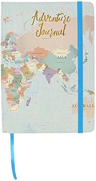 My Travels Adventure Hardback Journal A5 Notebook Map Design : Amazon ...