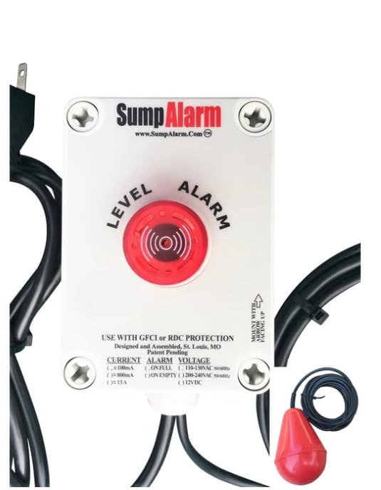Sump Alarm Septic & Sewage Alarm with 16ft Float Switch for Indoor ...