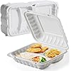 Amazon.com: EKOSAVOR To Go Containers, 8'' Plastic Hinged Clamshell ...