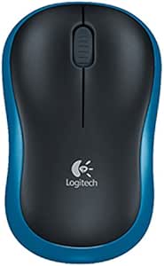 Logitech M186 Wireless Mouse with USB Receiver - Blue: Buy Online at ...