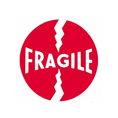 Amazon.com: Box Packaging "Fragile" Labels, 4" x 4" 500 Per Roll, 1 ...