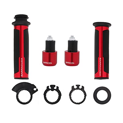 Barracuda Handle Grip Red Handle Bar Grip for Universal for All Bike ...