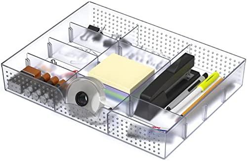 Amazon.com: Simple Houseware Drawer Organizer Tray with 9 Adjustable ...