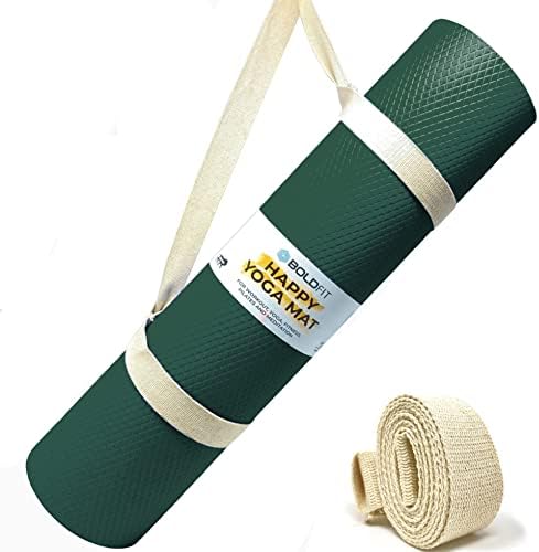 POPFLEX Vegan Suede Hot Yoga Mat Non Slip - Extra Thick, Ultra ...