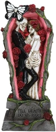 Amazon.com: Ebros Gift Love Never Dies Vintage Wedding Bride and Groom Skeleton Couple in ...