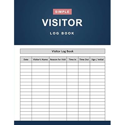 Visitor Log Book: Simple Visitors Register Sign in India | Ubuy