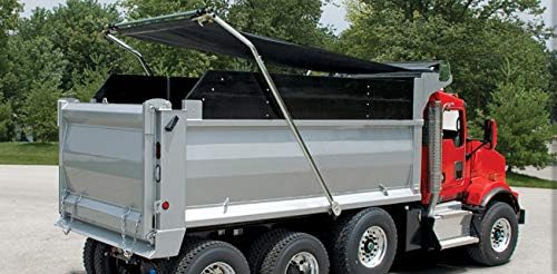 Mytee Products 7'6" x 20' Black Asphalt Vinyl Dump Truck Tarp with ...