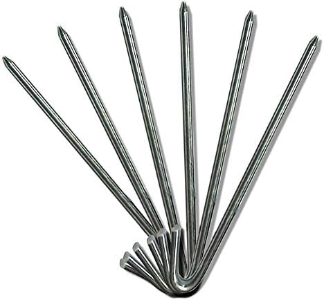 Amazon.com : Moose Supply Steel Tent Stakes Heavy Duty Ground Stake ...