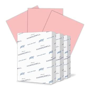 Amazon.com: Hammermill Colored Paper, 20 lb Pink Printer Paper, 8.5 x ...