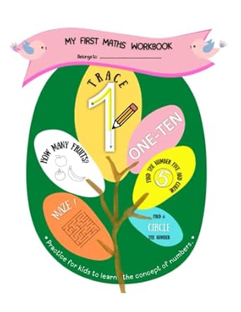 My First MATHS Workbook: Practice for kids to learn the concept of ...