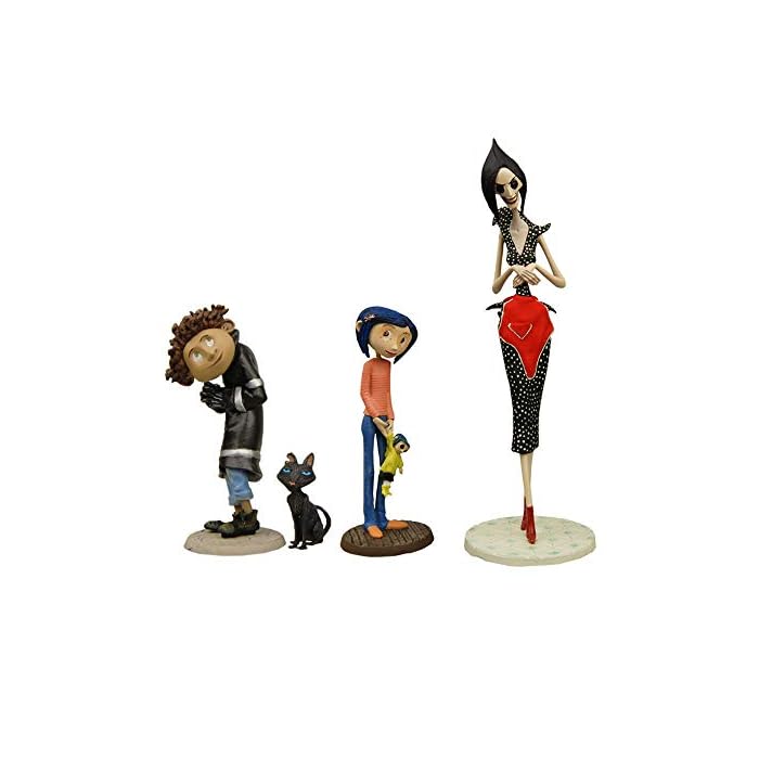 Buy Coraline Cat Wybie & Other Mother (Coraline) Neca 4 Figure Set ...