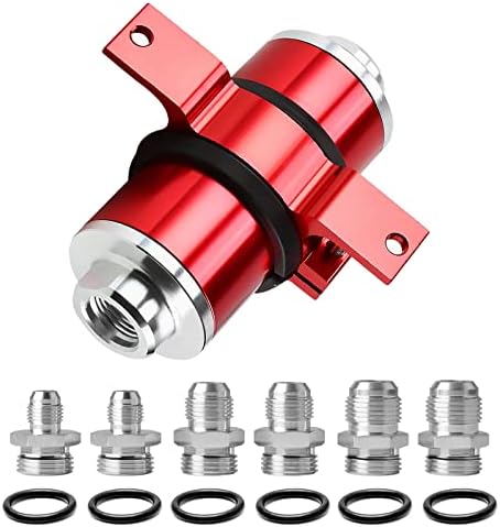 Amazon.com: 50mm Fuel Filter 100 Micron Inline Fuel Filter Mount with ...