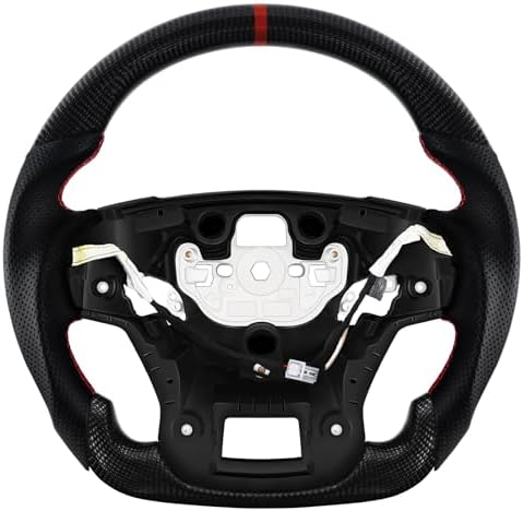 Amazon.com: MOTAFAR Carbon Fiber Steering Wheel, D-shaped Flat-bottom ...