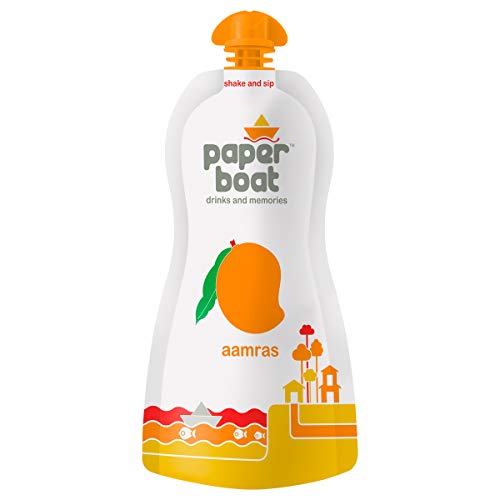 Paper Boat Aamras Juice, 200ml (Pack of 6) + Paper Boat Anar 1L (Pack ...
