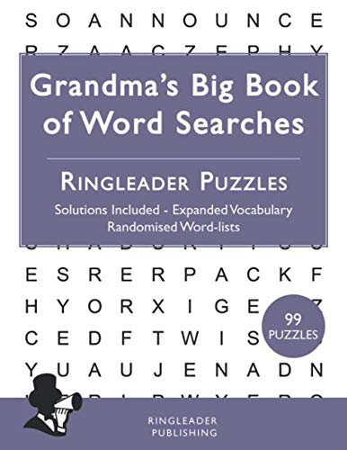 Grandma's Big Book of Word Searches: 99 Wordsearch Puzzles To Gift To ...