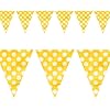 Amazon.com: Unique Polka Dots Pennant Flag Banner, 12 Ft, Sunflower ...