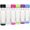 Amazon.com: Glasstic Shatterproof Glass Water Bottle - 16oz - Double ...