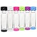 Amazon.com: Glasstic Shatterproof Glass Water Bottle - 16oz - Double ...