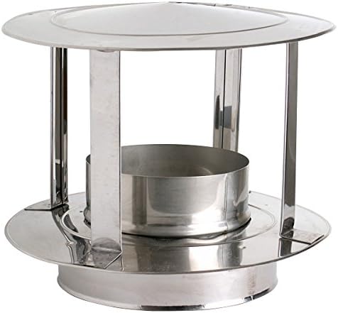 SHIELDMASTER 6" (150mm) Raincap Twin Wall Insulated Flue Pipe Inc ...