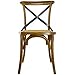 Amazon.com - 2xHome Cross Back Walnut Dining Chair - Chairs