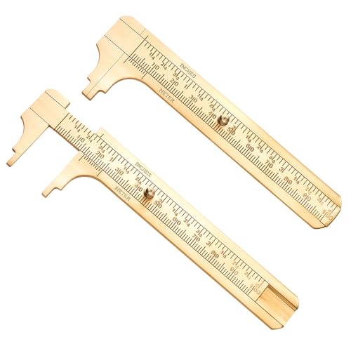 Brass Pocket Vernier Caliper, 2 Pcs Double Scale Vernier - Import It All