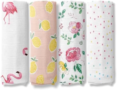 Buy Haus and Kinder Muslin Swaddle Wrap for Baby - Pack of 4 | 100% ...