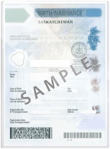 1 Pcs Birth Certificate Holder Canada 5x7 Inches,Clear Plastic ...