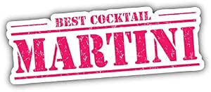 Amazon.com - Martini Cocktail Stamp Sticker - Waterproof Vinyl Decal ...