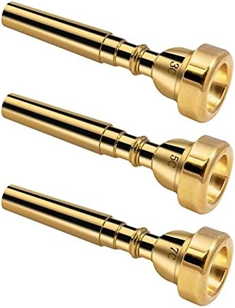 Yuikome 3er-Pack Messing-Trompetenmundstück-Set Trompetenmundstück 3C ...