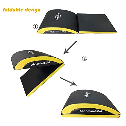ISOLATOR AB Mat Sit Up Pad with Coccyx Protective Cushion, Abdominal ...