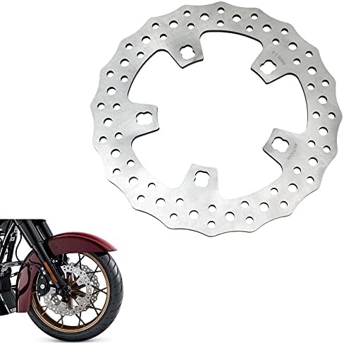 Amazon.com: 11.8" 2 Pcs Front Polished Brake Discs for Harley Road King ...