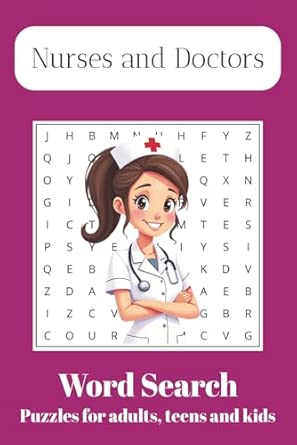 Nurses and Doctors Word Search: Word Searches with Easy to Read Print ...
