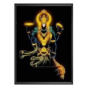 SANVIK CREATIONS Divine Lord Vishnu Photo Frame - Small and Large ...