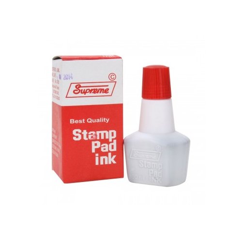 Supreme stamp pad ink- 30 ml Pack of 10- 10 packs(100 pcs) : Amazon.in ...