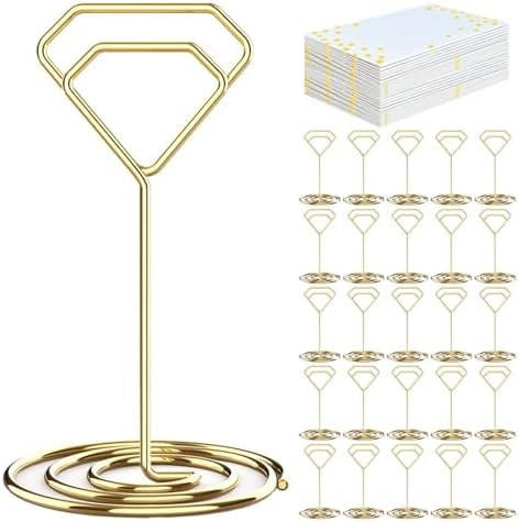 Amazon.com: Jofefe 20pcs Mini Place Card Holders, Cute Table Number ...