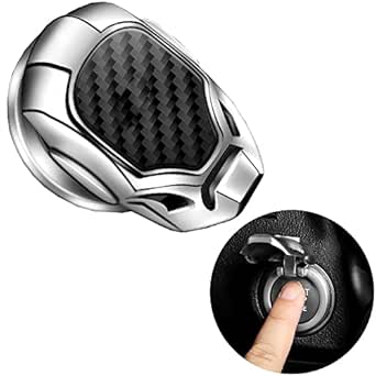 Engine Start Stop Button Cover, Zinc Alloy One-Key Start Button Cover ...