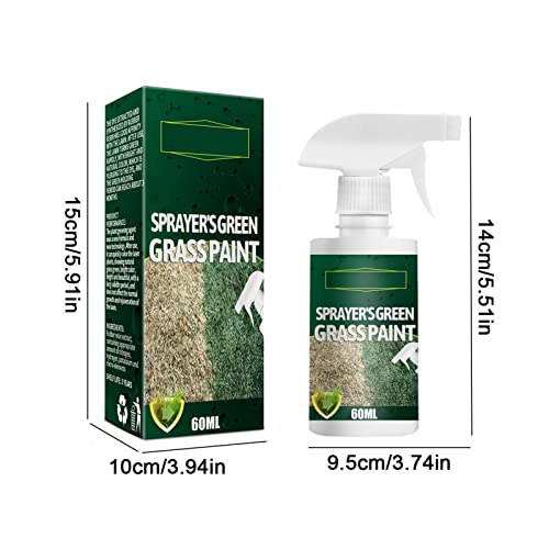 Littryee 2 Green Grass Paint for Lawn, Natural Green Lawn Spray, Green ...
