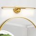 LINSEEDS Gold Bathroom Light Fixtures Over Mirror 24 Inch, 18W 360 ...