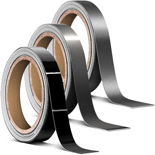 Amazon.com: VViViD 3 Automotive Vinyl Wrap Tape Rolls of 1/2" x 20ft Bundle (Gloss Black, Ultra ...