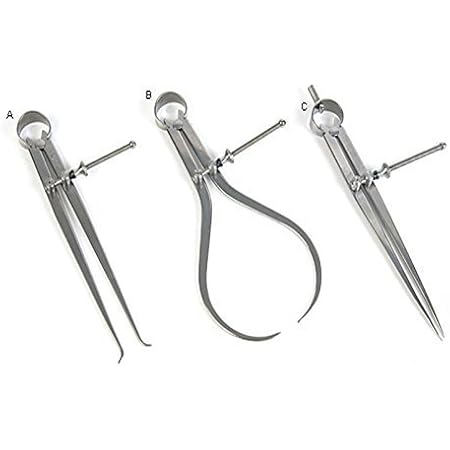 Amazon.com: Spring Divider Calipers Set 3pcs 6" 150mm, Internal ...