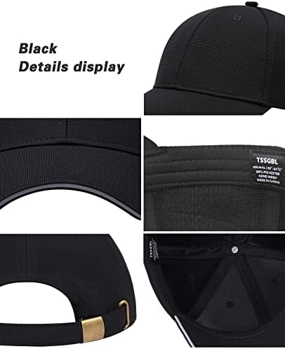 TSSGBL Men's Premium Plain Structured Baseball Hats Adjustable Trendy ...
