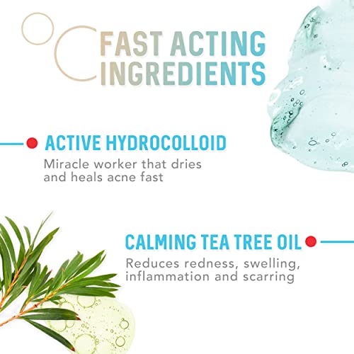 Pimple Patches (120 Pack), Hydrocolloid Acne Patches with Tea Tree Oil