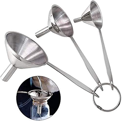 NICO SEE WONDER 3 in 1 Metal Funnels for Filling Bottles Stainless ...