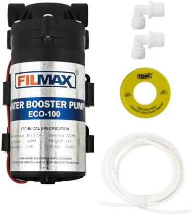 AQUA D PURE 100 GPD RO Booster Pump Motor High-Efficiency with SMPS 24V ...