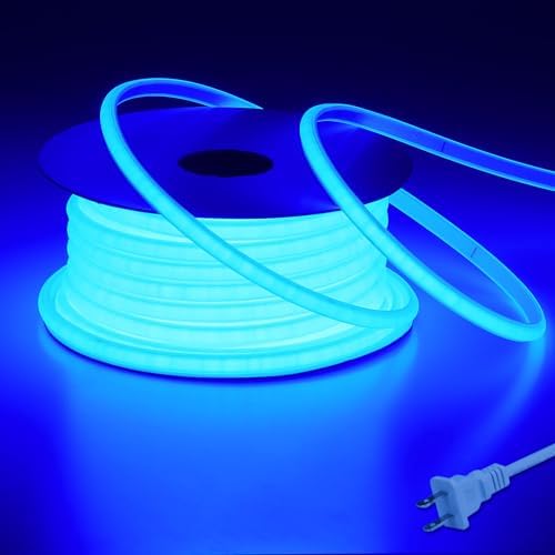 Amazon.com: Vasten LED Neon Flex Tube Light 30 FT Blue Jacket Blue ...