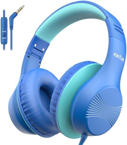 Amazon.com: EarFun K3 Kids Headphones, Over Ear Headphones with ...