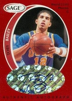 Toby Bailey autographed Basketball Card (UCLA) 1998 SAGE RED #A1 Rookie ...